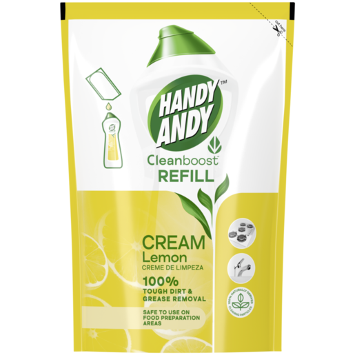 Handy Andy Lemon Multipurpose Cleaning Cream Refill 12 x 750ml – MALII
